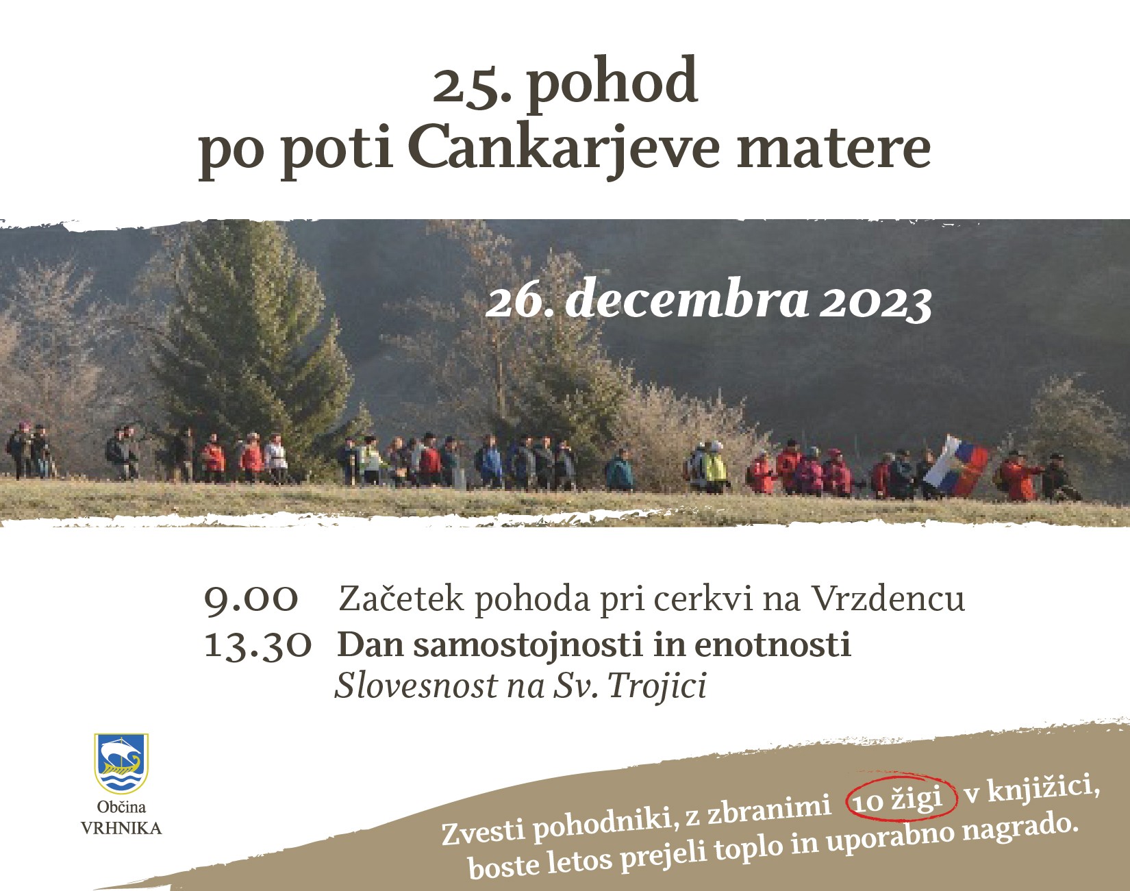 25. Tradicionalni pohod Po poti Cankarjeve matere in proslava ob dnevu ...